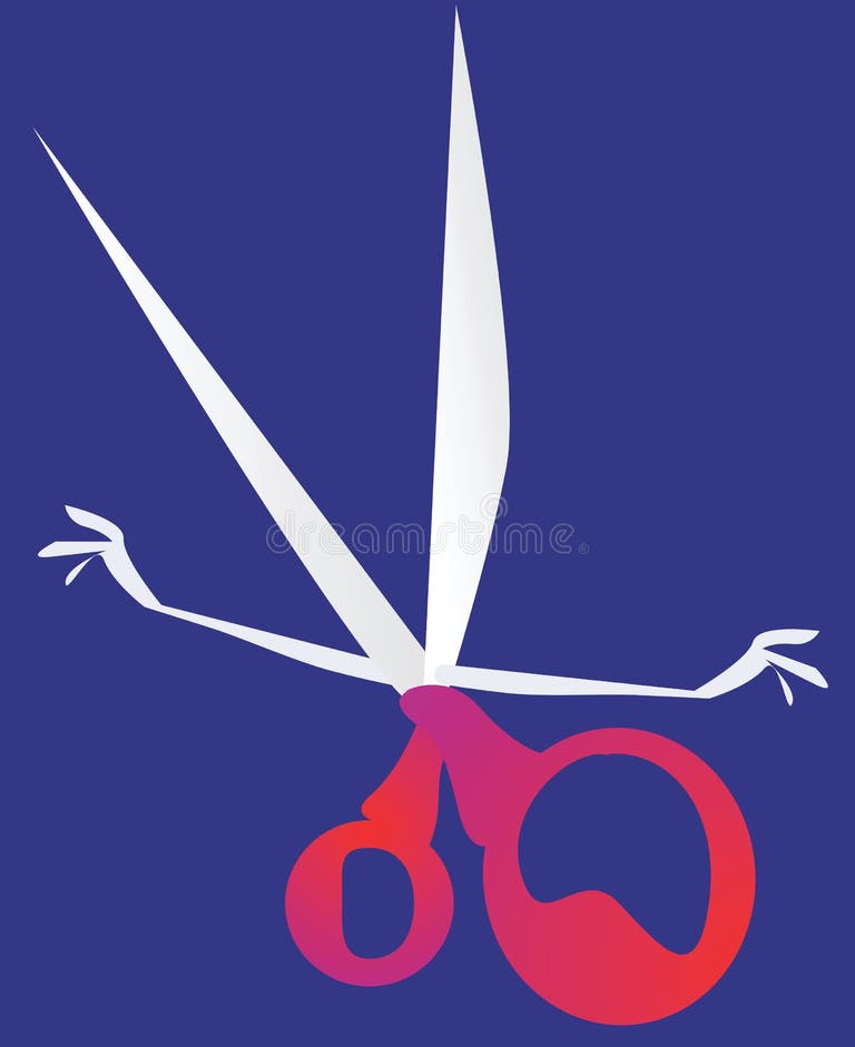 Open Scissors Cartoon Stock Illustrations – 1,938 Open Scissors Cartoon ...