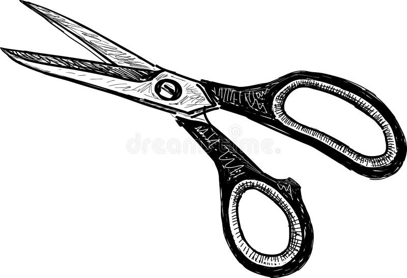 Vintage Monochrome Barber Scissors Concept Stock Vector - Illustration ... Vintage Monochrome Barber Scissors Concept Stock Vector - Illustration ...