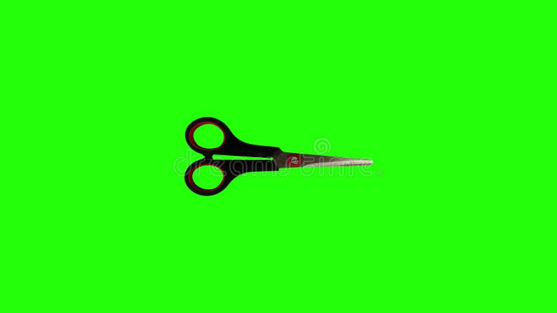 Scissors Animation, Stop Motion Style, Seamless Loop Chroma Key Stock ...
