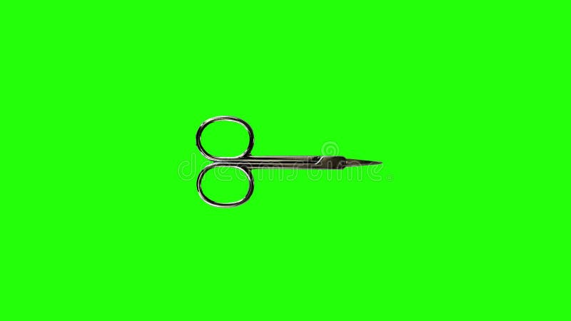 Scissors Animation, Stop Motion Style, Seamless Loop Chroma Key Stock ...