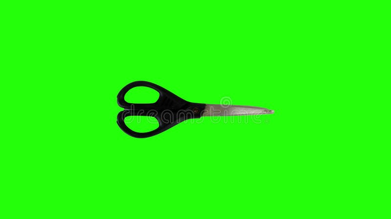 Scissors Animation, Stop Motion Style, Seamless Loop Chroma Key Stock ...