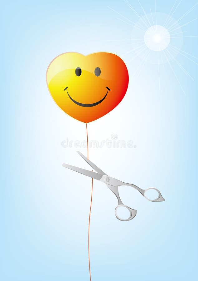 Balloon Scissor Cut Heart Stock Illustrations – 11 Balloon Scissor Cut ...