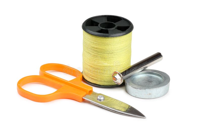 Scissors and coils stock image. Image of craft, isolated - 49509505