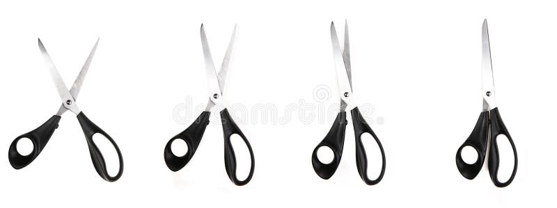 Scissors collage stock photo. Image of downcut, stainless - 4442944