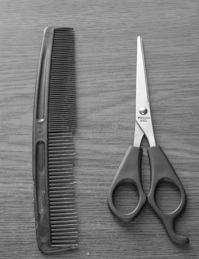 Scissors and comb stock image. Image of sharp, male, haircut - 10119411