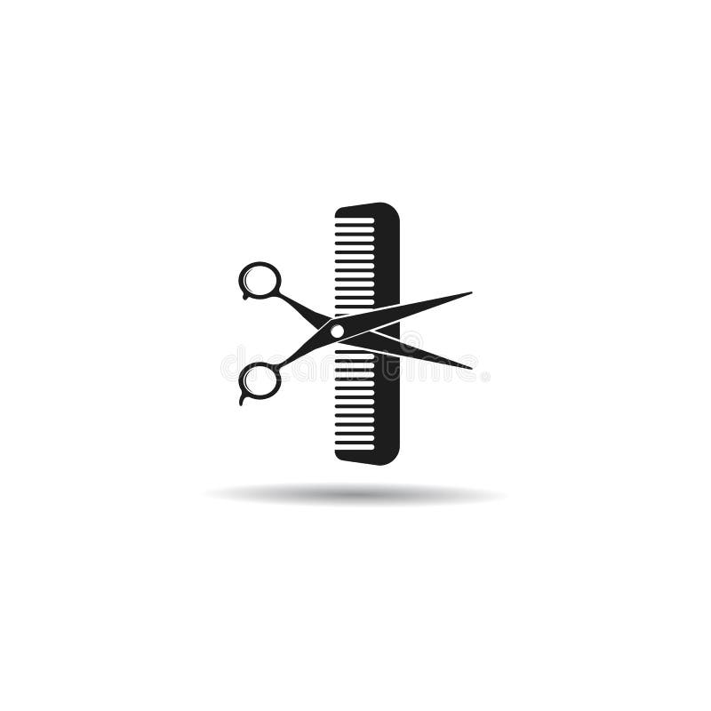 Scissors and Comb Logo Vector Icon Illustration Stock Vector ...
