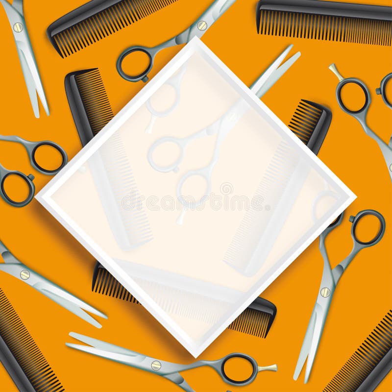 Scissors Combs Stock Illustrations – 808 Scissors Combs Stock ...