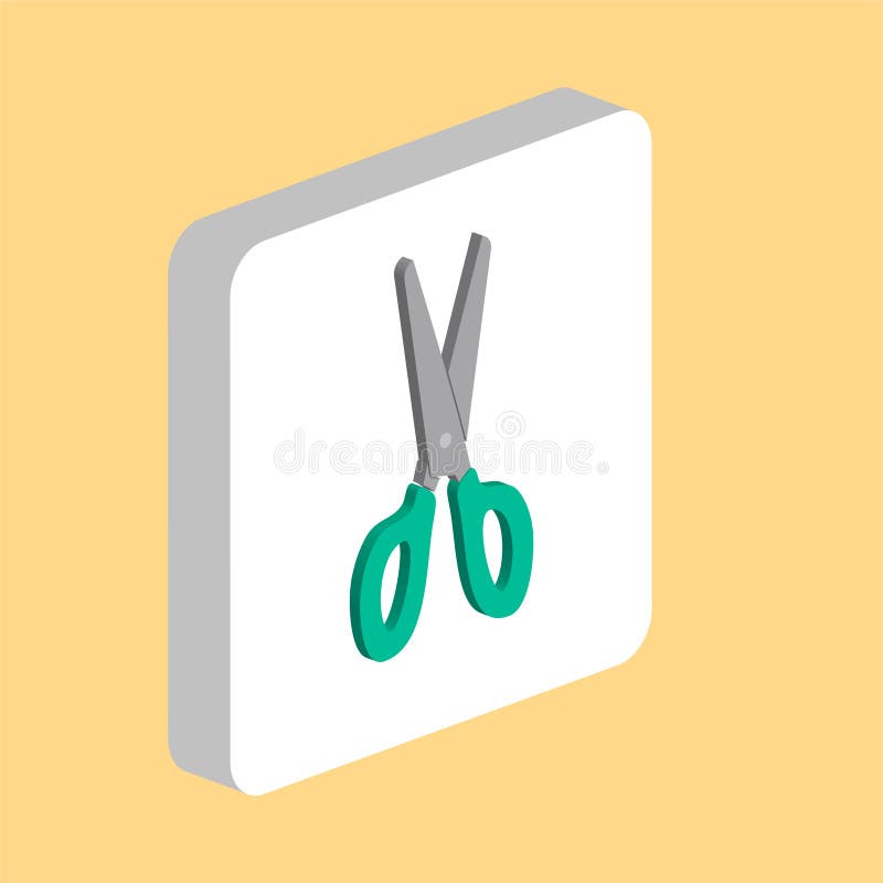 Scissors computer symbol stock vector. Illustration of abstract - 123749701