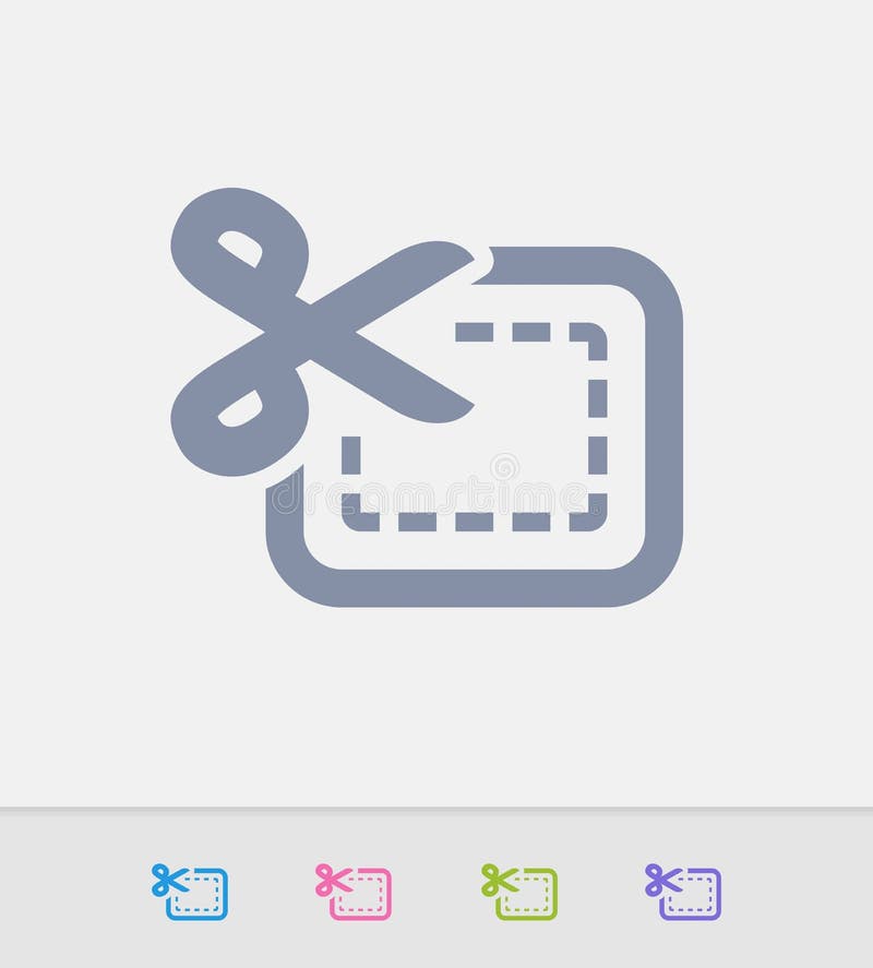 Scissors & Coupon - Granite Icons Stock Vector - Illustration of ...