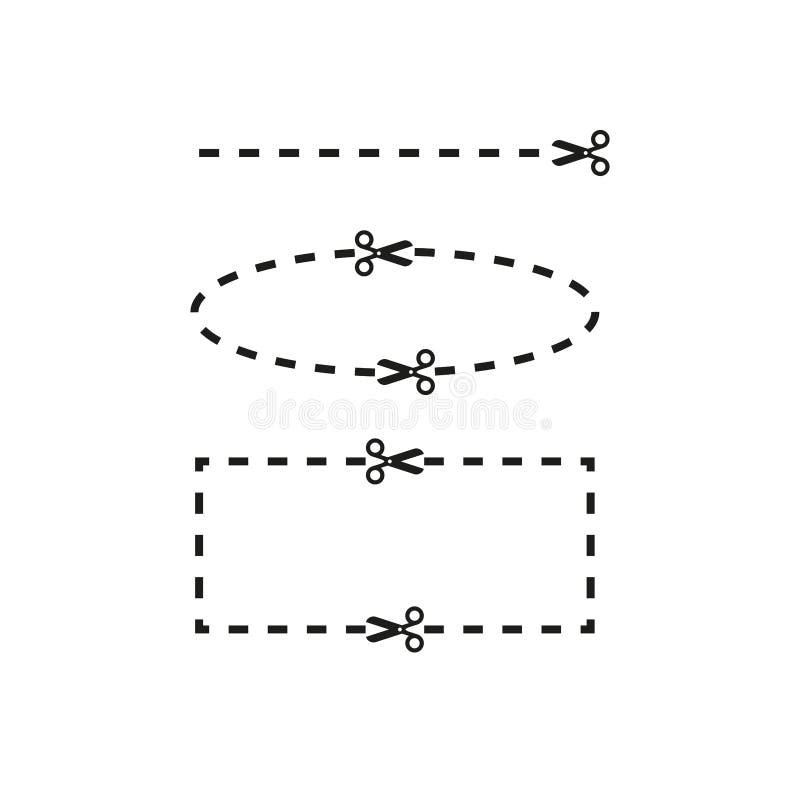 Cut Along Line Stock Illustrations – 175 Cut Along Line Stock ...