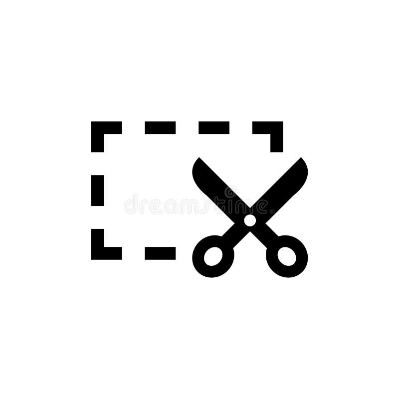 Cut flat vector icon stock vector. Illustration of commercial - 157472951