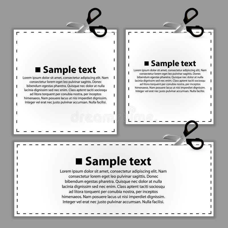 Scissors cutting coupon stock vector. Illustration of beige - 50557267