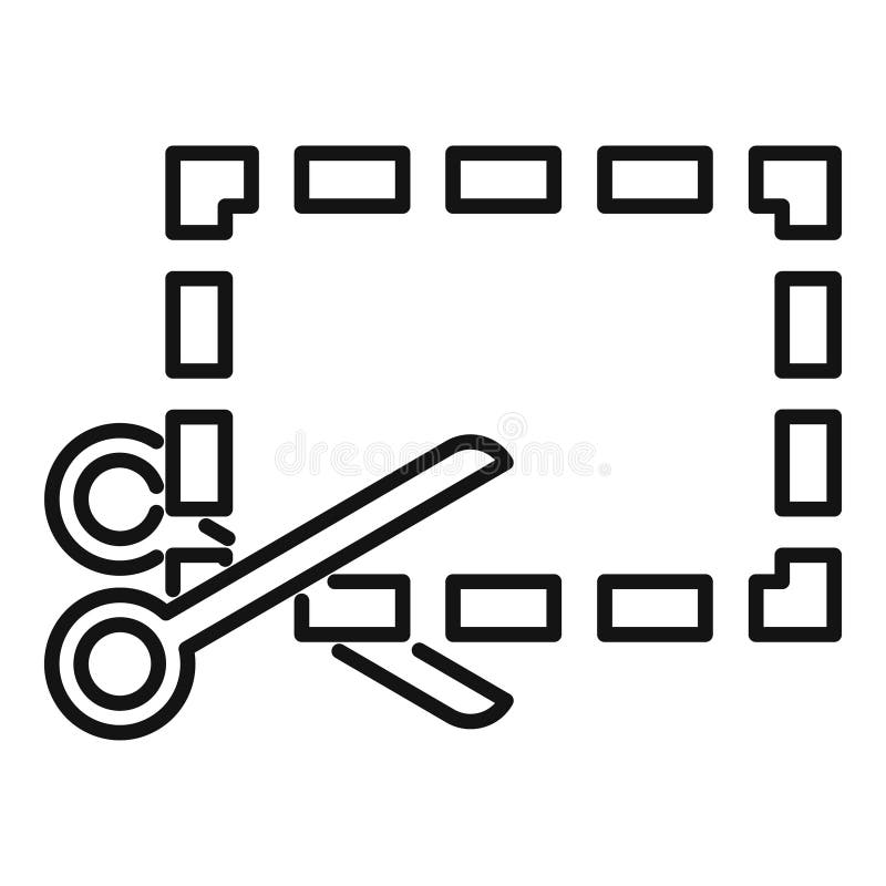 Scissors Cutting Coupon with Dotted Line Stock Vector - Illustration of ...