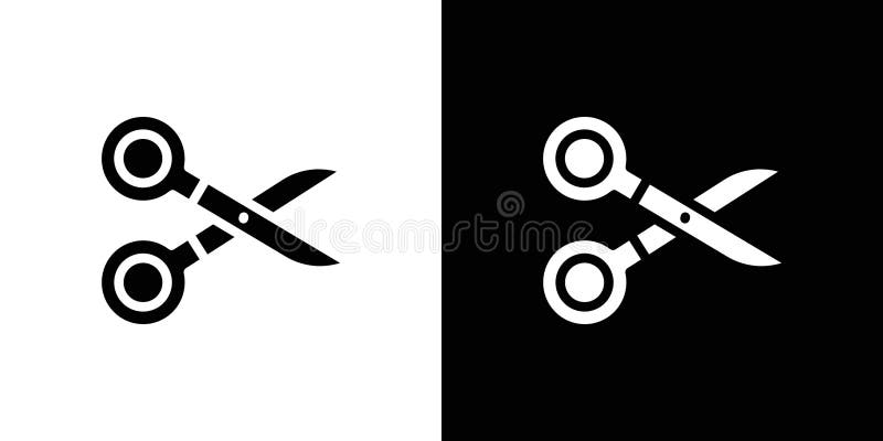 Scissors Cutting Icon Logo Set Vector Stock Vector - Illustration of ...