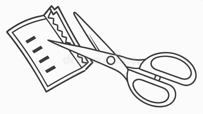 Scissors Cutting Paper, Craft and DIY Symbol Vector Design Generative ...