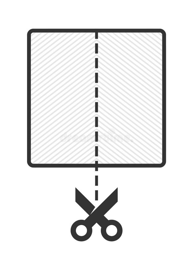 Scissors cutting symbol stock vector. Illustration of line - 298422432