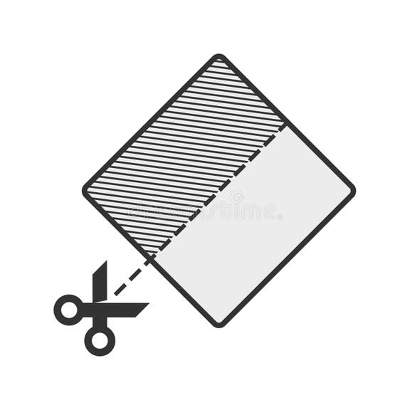 Scissors cutting symbol stock vector. Illustration of stylish - 309080194