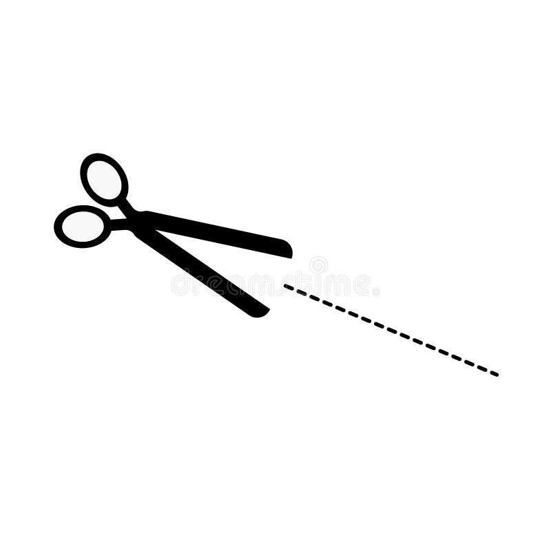 Scissors dotted line stock illustration. Illustration of paper - 125259966 Scissors dotted line stock illustration. Illustration of paper - 125259966