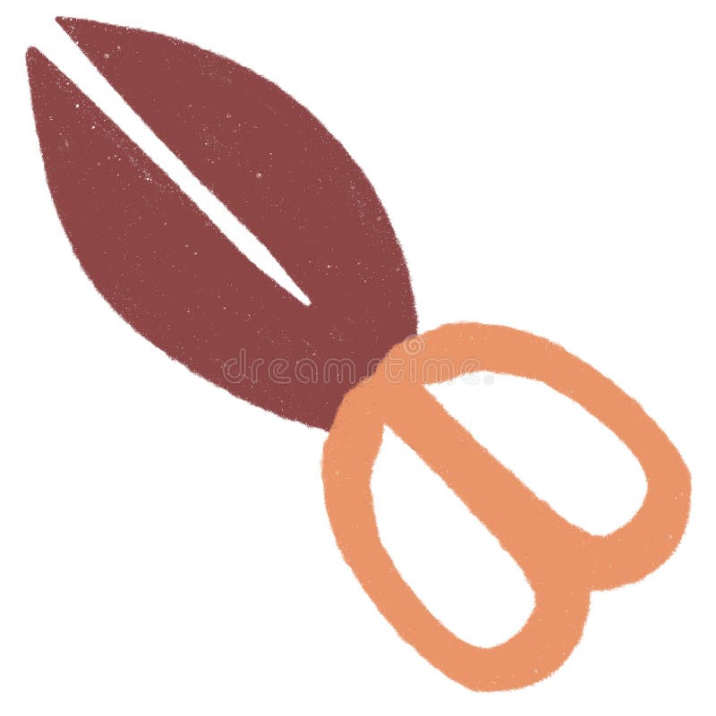 Scissors Drawing Stationery Cute Cartoon Stock Illustration ...