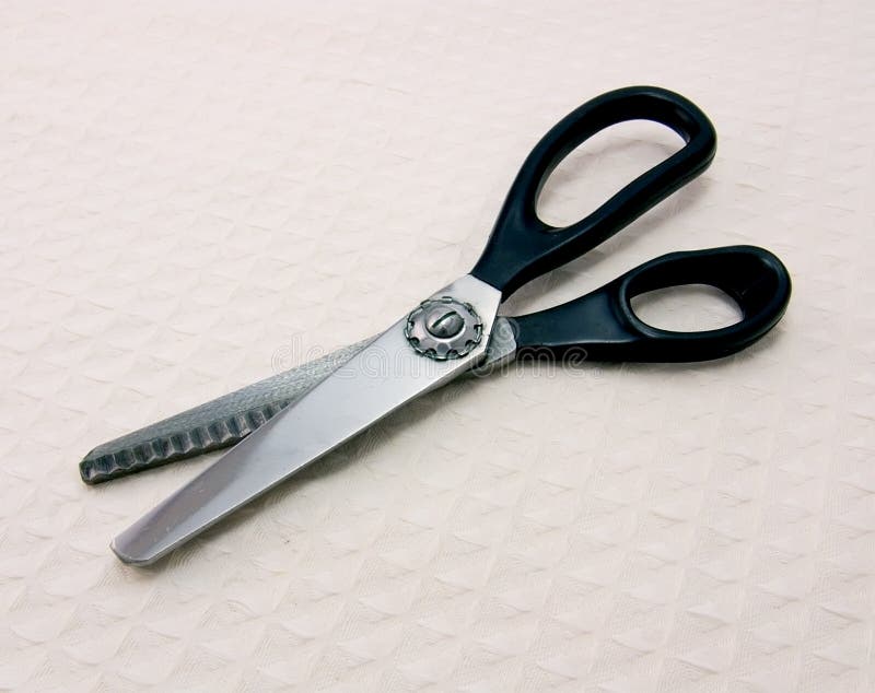 Scissors of Dressmaker for Trimming of Edge Stock Photo - Image of ...