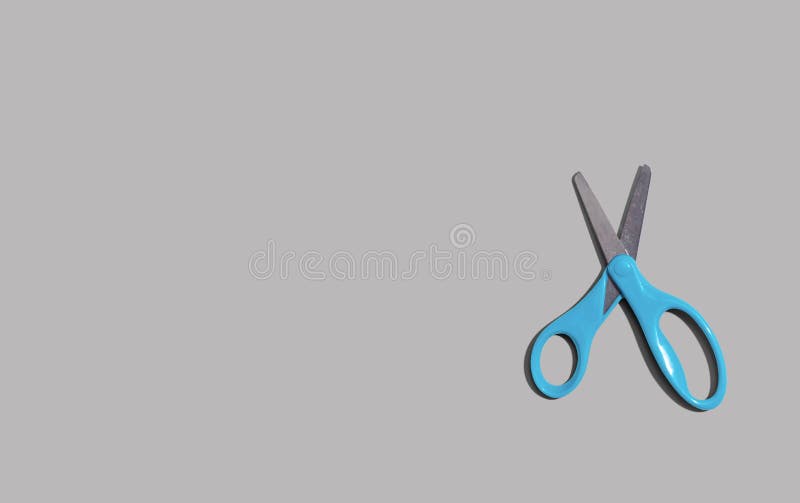 Scissors with Dropped Shadow from Above Stock Image - Image of desk ...