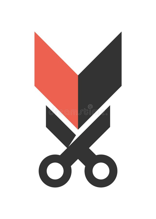 Scissors flat symbol stock vector. Illustration of icon - 298422427