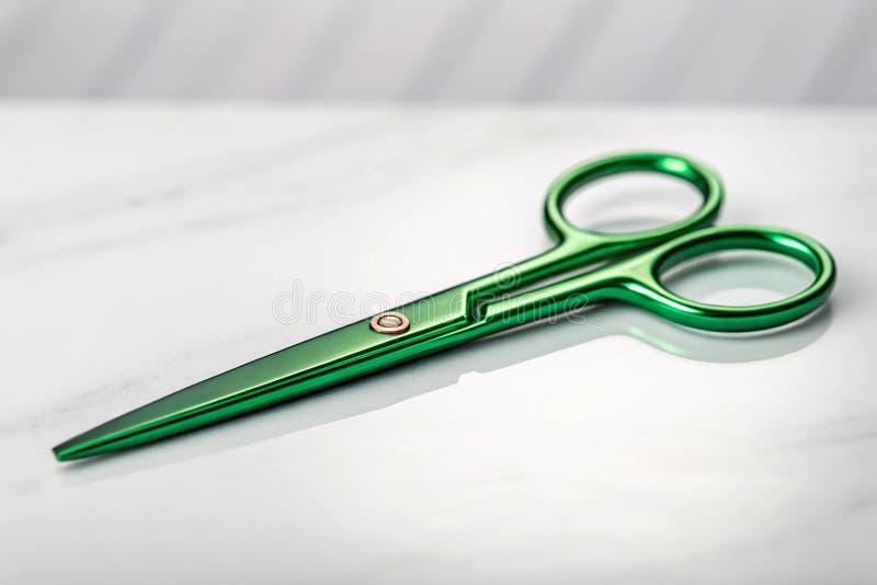 Scissors Green Tools Stainless Scissors Stock Photo - Image of cutting ...