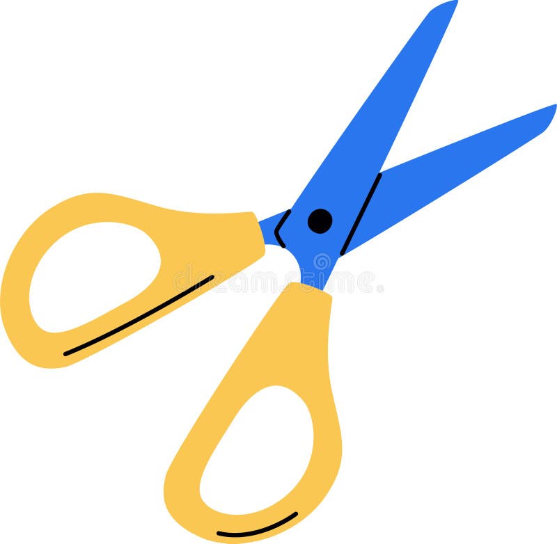 Scissors Hand Drawn stock vector. Illustration of drawing - 328926538