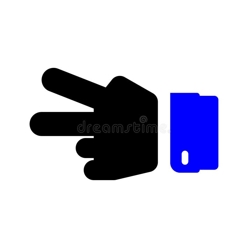 Scissors and Hand Icon stock vector. Illustration of sign - 201218002