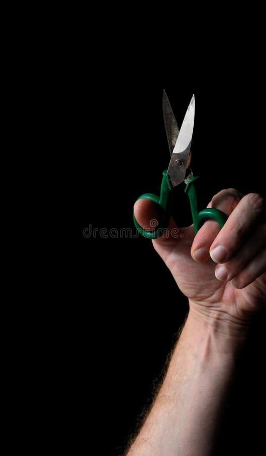 Scissors and a Hand stock image. Image of barber, equipment - 34153313