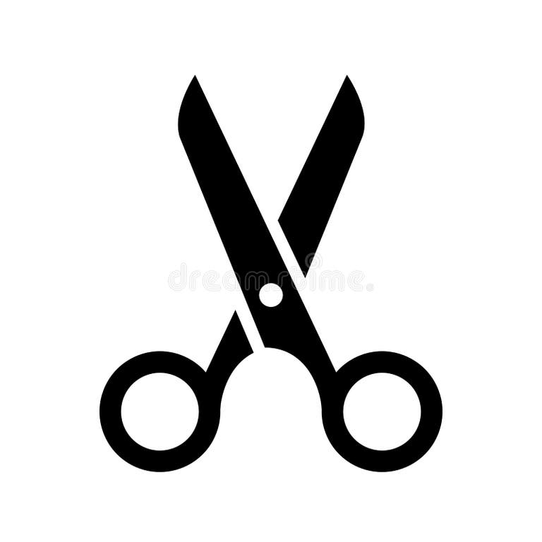 Scissors Icon stock vector. Illustration of element, black - 87666334