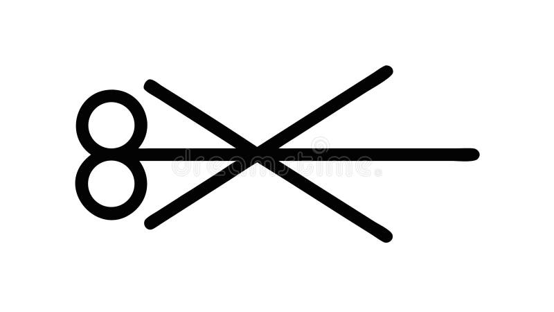 Scissors Icon for Cutting and Crafting, Vector Design Generative AI Stock Vector - Illustration ...