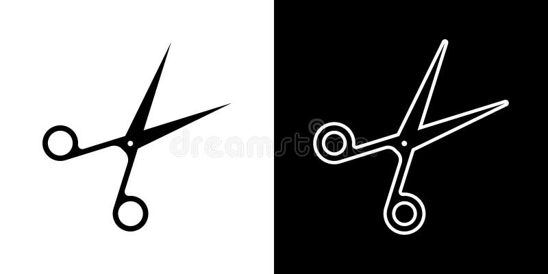 Scissors Icon Vector Illustration Stock Vector - Illustration of cutout ...
