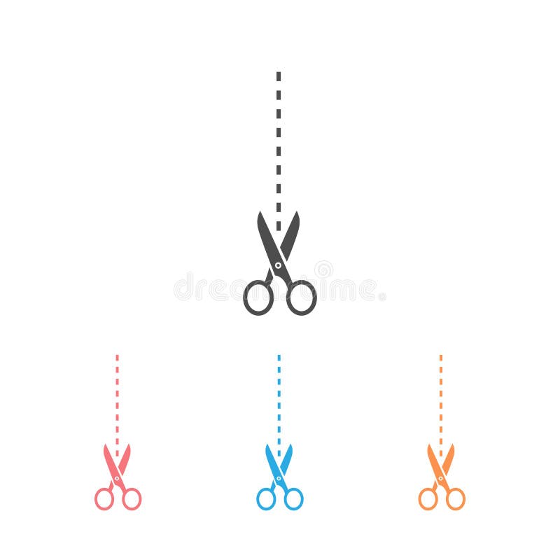 Scissors Icon Set Template Background. Vector Illustration Stock Vector ...