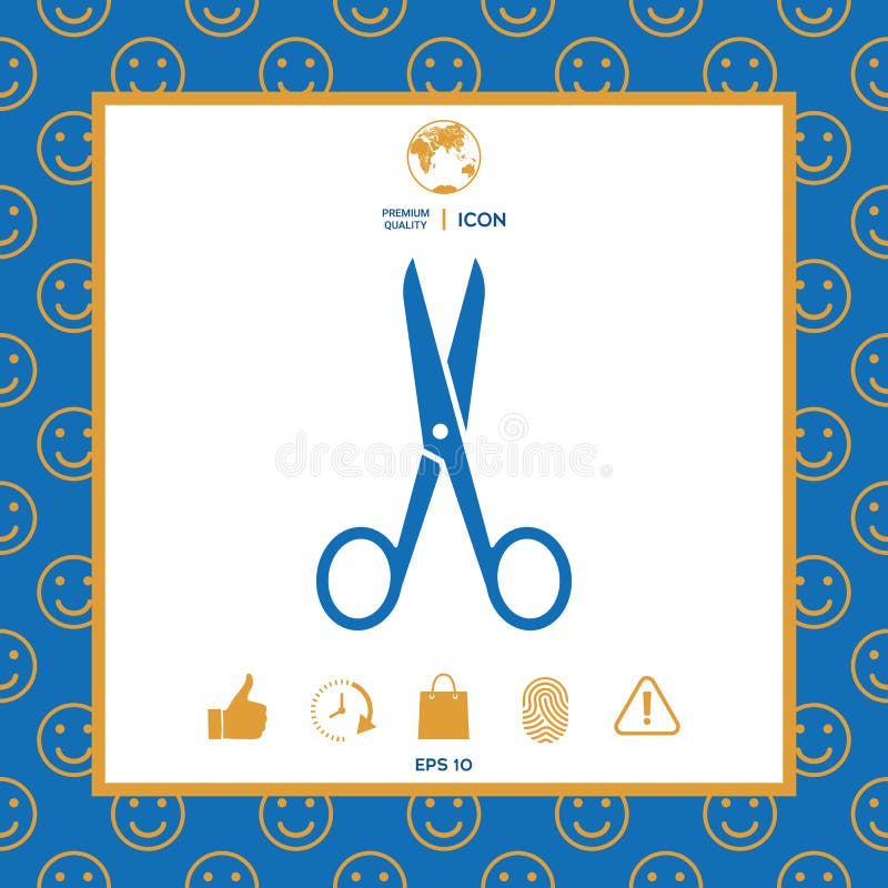 Scissors icon symbol stock vector. Illustration of tool - 119018478