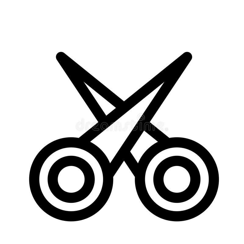 Scissors Icon Symbol - Modern Education or Office Icon Symbol Stock ...