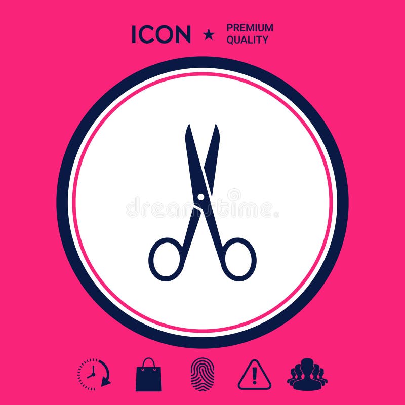 Scissors icon symbol stock vector. Illustration of haircut - 117237740