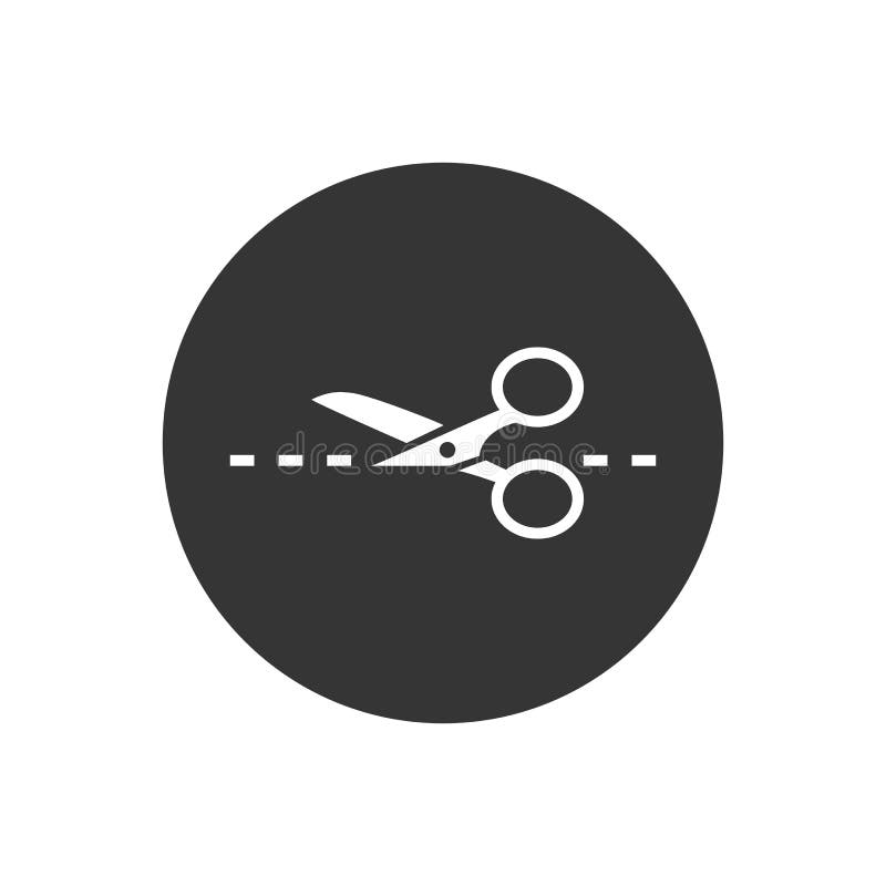 Scissors Icon Template. Vector Illustration Flat Style Stock Vector ...