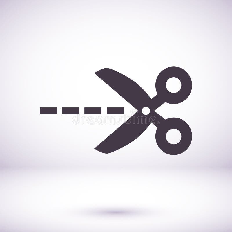 Scissors Icon in Trendy Flat Style Isolated on Background. Scissors ...