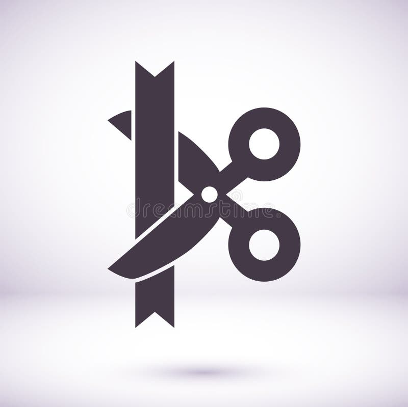 Scissors Icon in Trendy Flat Style Isolated on Background. Scissors ...