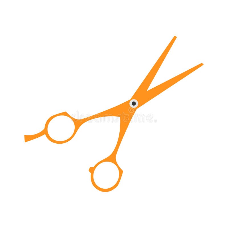 Scissors Icon Vector Illustration. Cut Symbol with Open Scissors Stock ...
