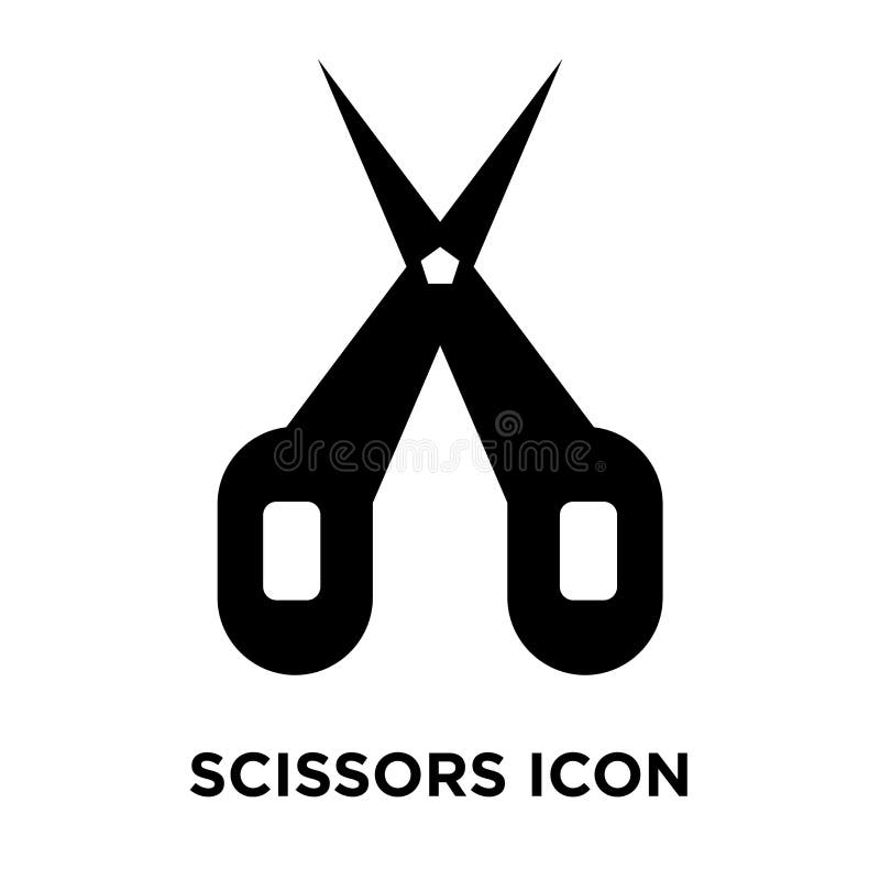 Scissors Icon Vector Isolated on White Background, Scissors Sign , Line ...