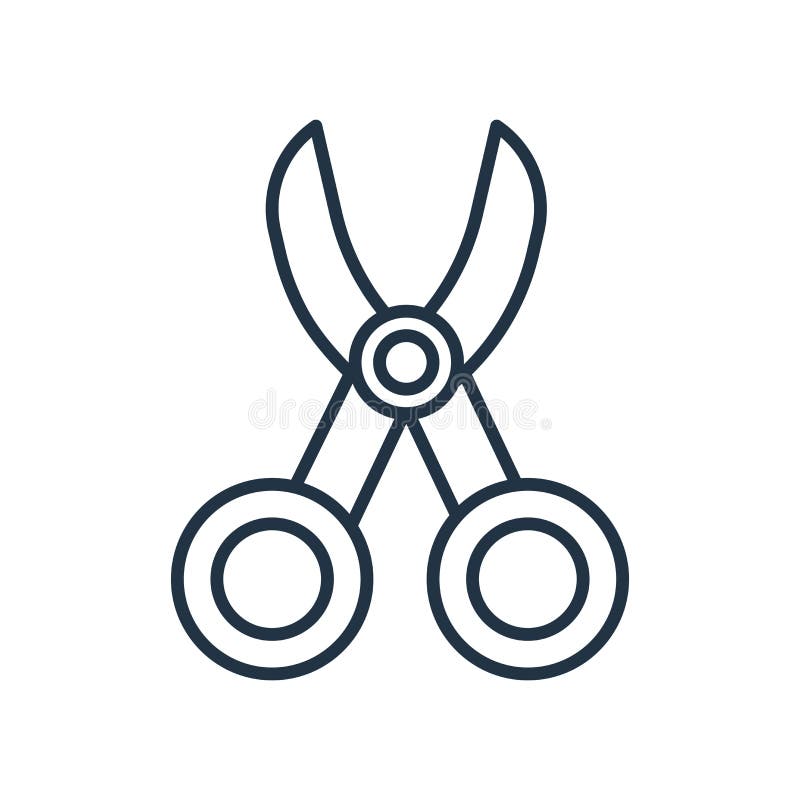 Scissors Icon Vector Isolated on White Background, Scissors Sign Stock ...