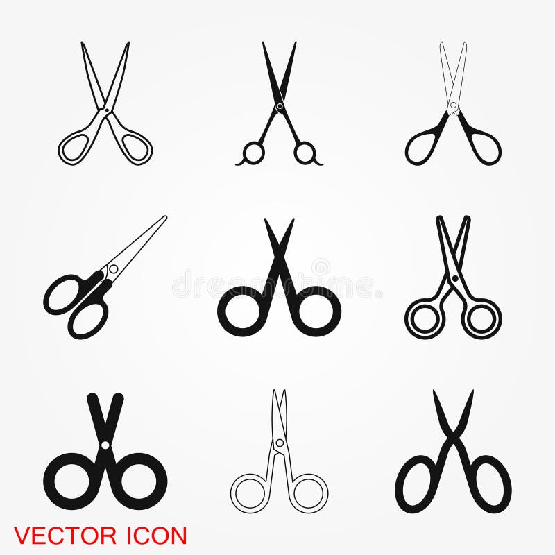 Scissors Icon Vector Sign Symbol for Design Stock Vector - Illustration ...