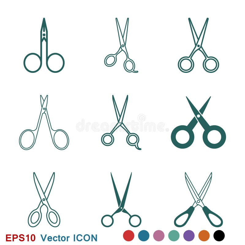 Scissors Icon Vector Sign Symbol for Design Stock Illustration ...