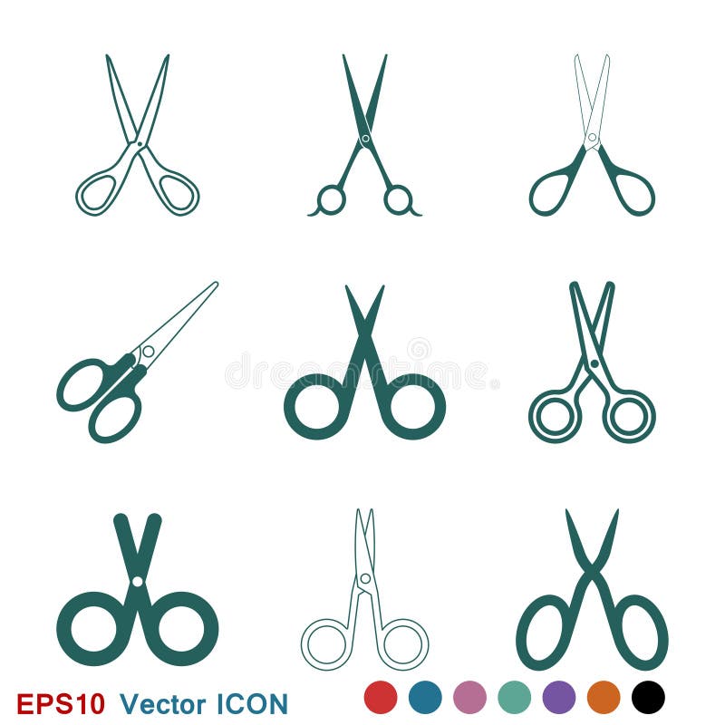 Scissors Icon Vector Sign Symbol for Design Stock Illustration ...