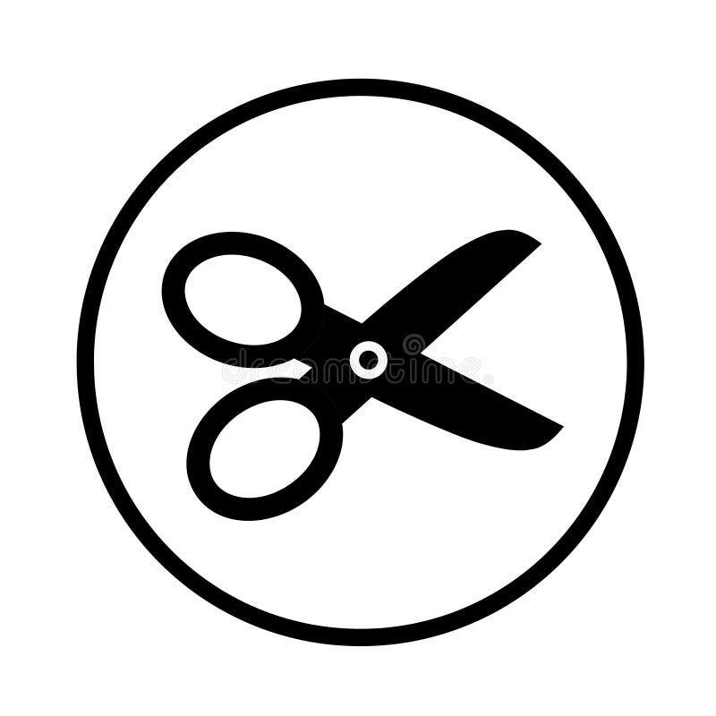 Scissors Icon Vector with Simple Design Stock Vector - Illustration of ...