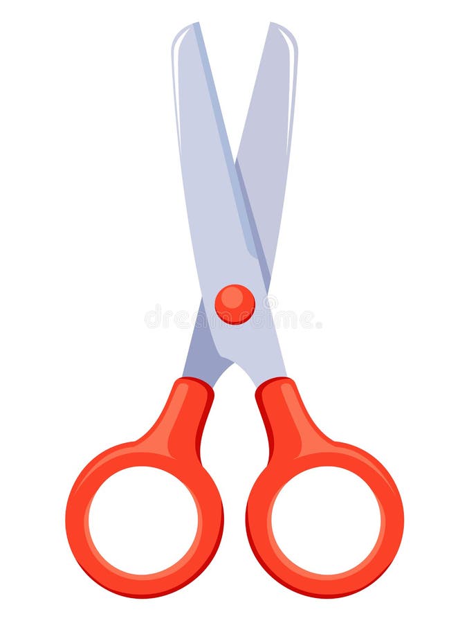 Scissors Sketch on Blackboard Stock Illustration - Illustration of ...