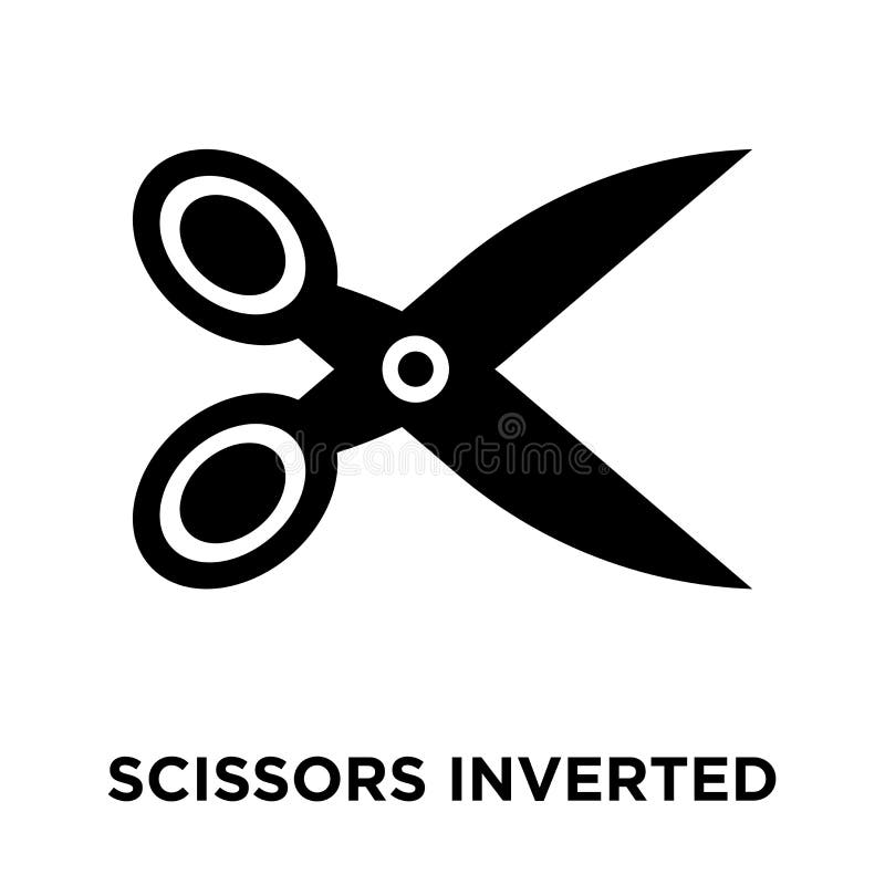 Scissors Inverted View IconÂ Vector Isolated on White Background, Logo ...