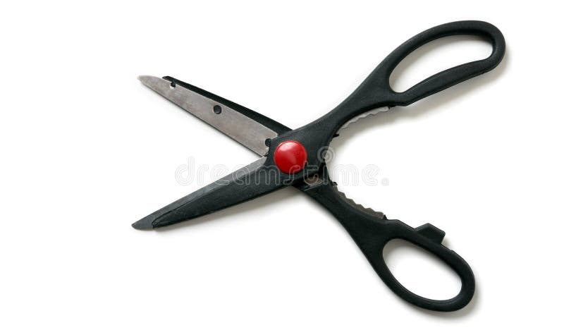 Scissors isolated on white stock photo. Image of single - 149526814